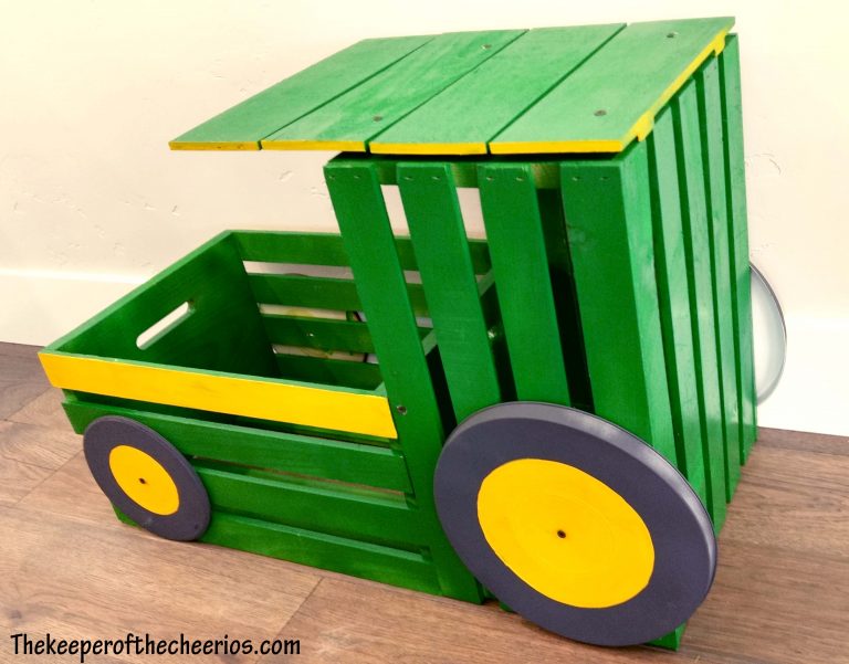 Tractor Toy Box - The Keeper of the Cheerios