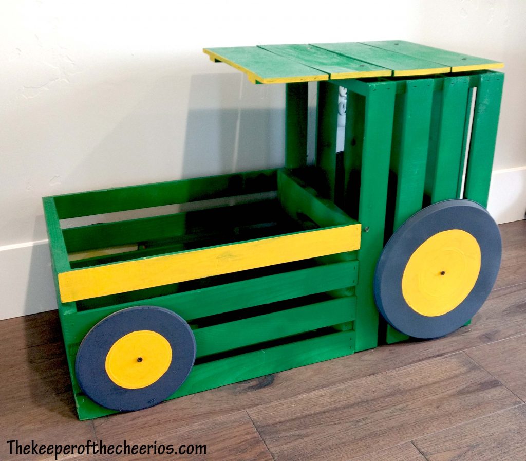 Tractor Toy Box - The Keeper of the Cheerios