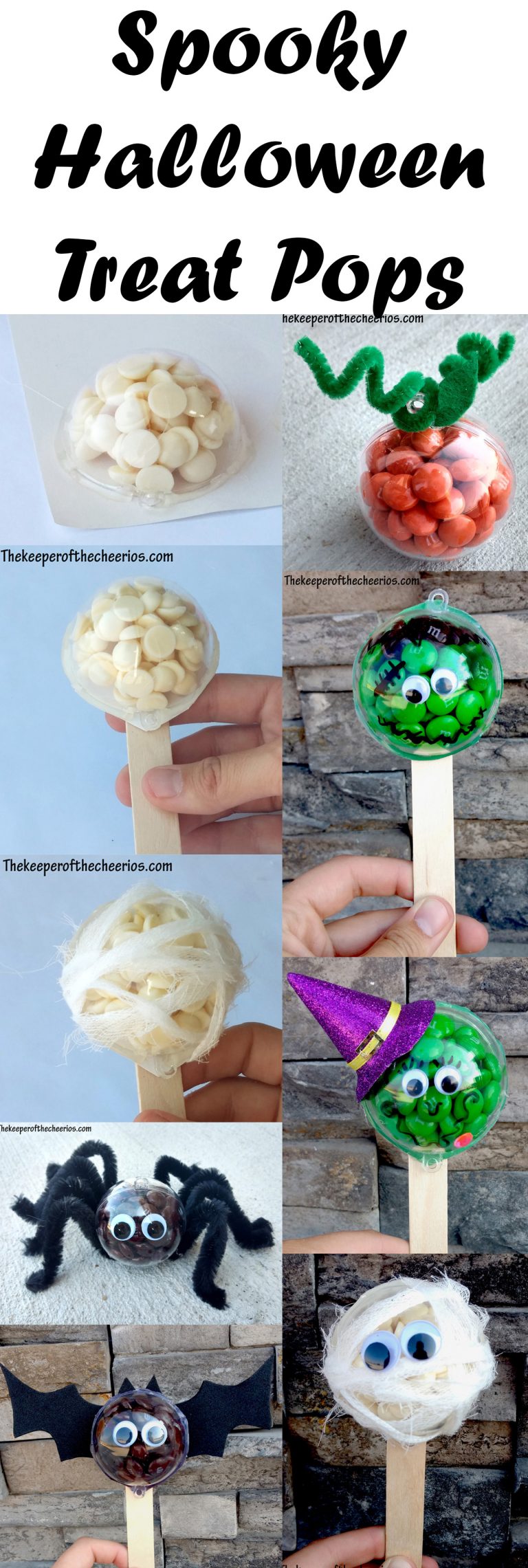 Spooky Halloween Treat Pops - The Keeper of the Cheerios