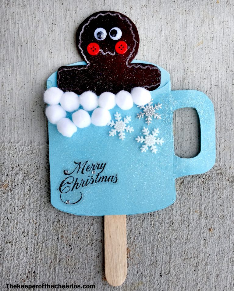 Hot Cocoa Gingerbread Man Craft - The Keeper of the Cheerios