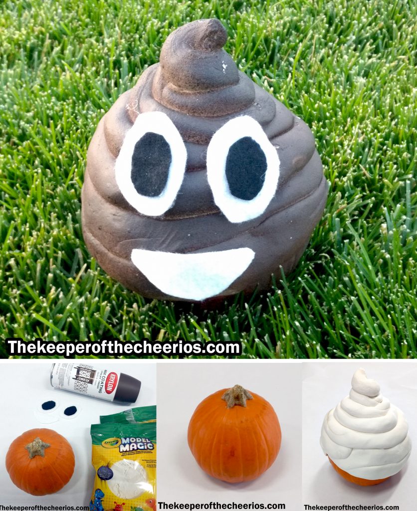 Emoji Poop Pumpkin - The Keeper of the Cheerios