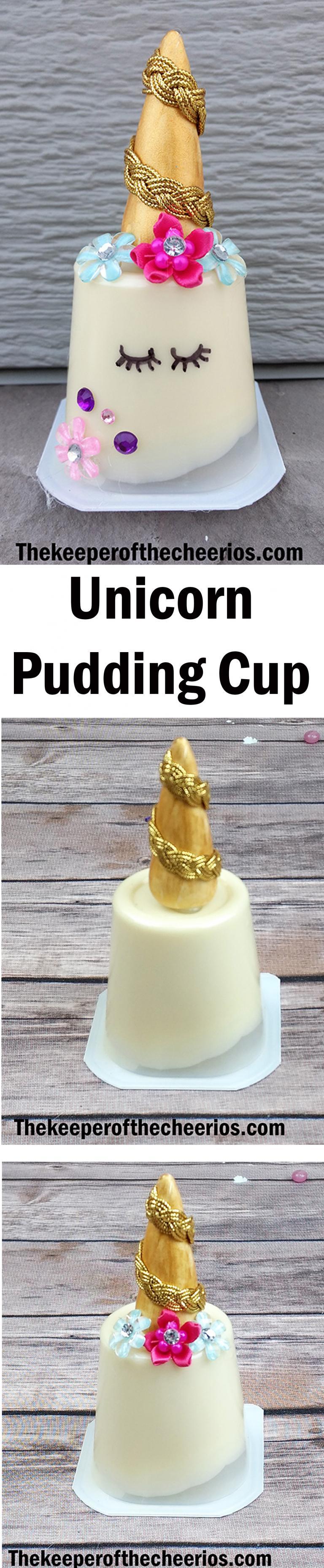 Unicorn Pudding Cup - The Keeper of the Cheerios