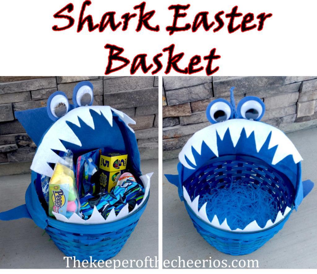 Shark Easter Basket - The Keeper of the Cheerios