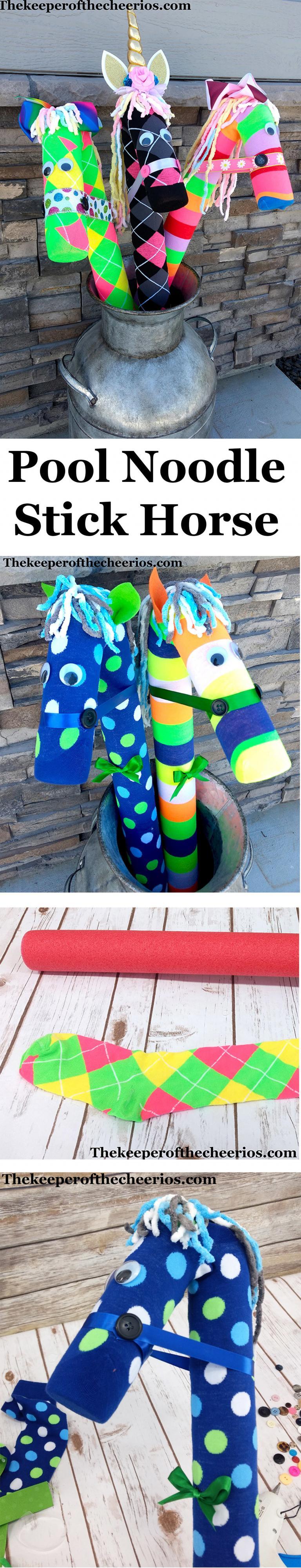 Pool Noodle Stick Horse & Pool Noodle Unicorns - The Keeper of the Cheerios