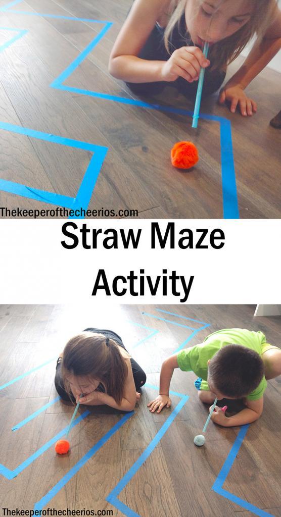 Straw Maze Activity - The Keeper of the Cheerios