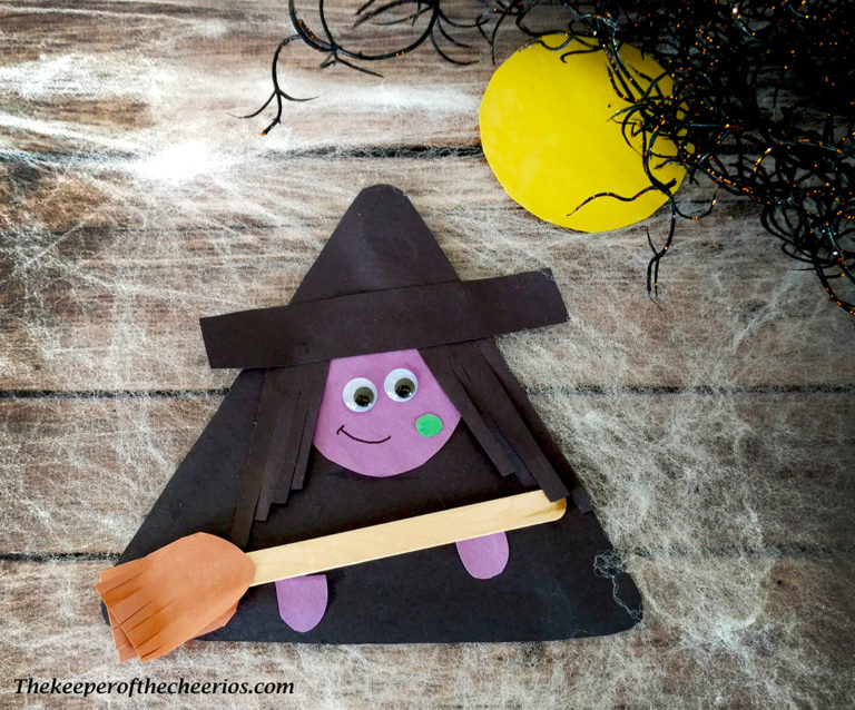 Craft Stick Witch - The Keeper of the Cheerios