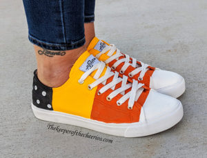 Halloween Candy Corn Shoes - The Keeper of the Cheerios