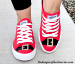 DIY Santa Belt Shoes - The Keeper of the Cheerios