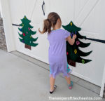 Christmas Tree Number and Color Sorting Race - The Keeper of the Cheerios