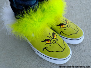 DIY Grinch Shoes - The Keeper of the Cheerios