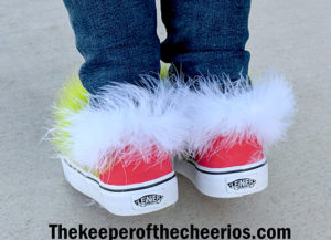DIY Grinch Shoes - The Keeper of the Cheerios