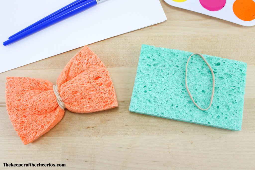Butterfly Sponge Art - The Keeper of the Cheerios