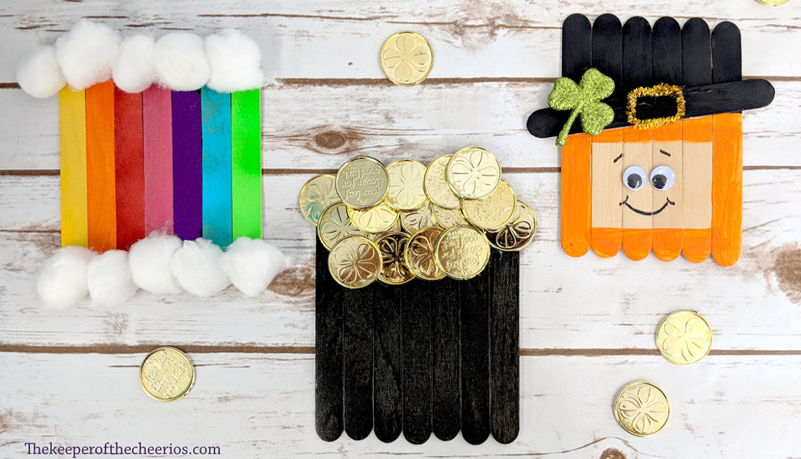 St. Patrick's Day Craft Stick Ideas - The Keeper of the Cheerios