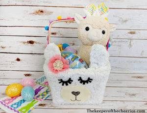 Llama Easter Basket - The Keeper of the Cheerios
