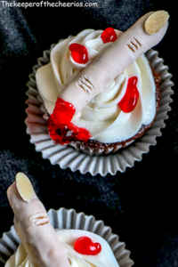 Severed Finger Cupcakes - The Keeper of the Cheerios