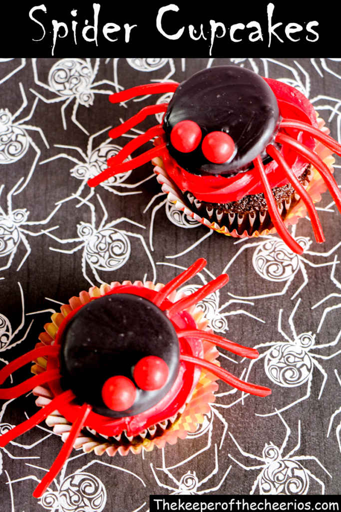 Spider Cupcakes - The Keeper of the Cheerios