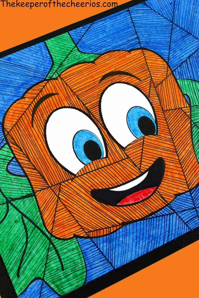 Halloween Line Art Paper Craft for Kids - The Keeper of the Cheerios