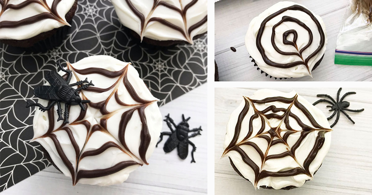 Spiderweb Cupcakes - The Keeper of the Cheerios