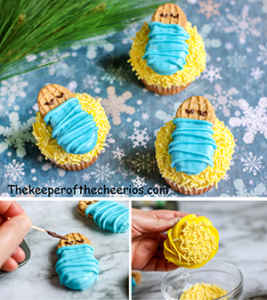 Baby Jesus Cupcakes - The Keeper of the Cheerios