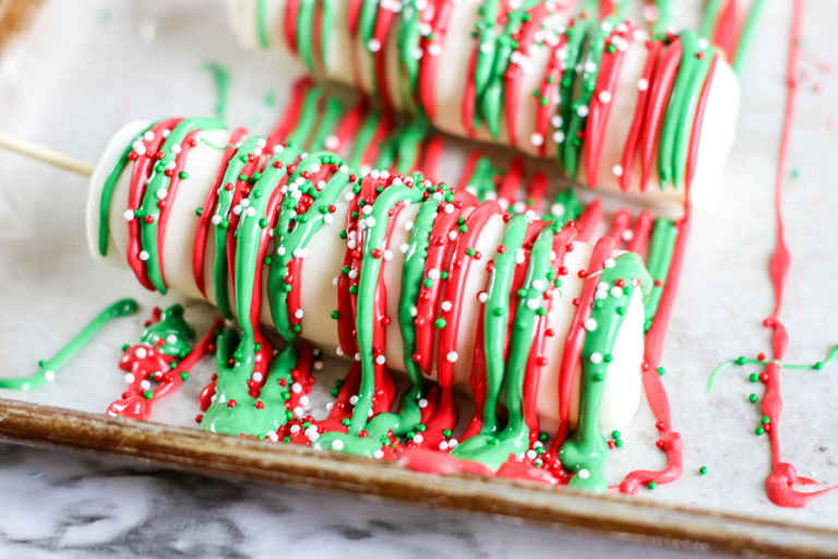 Christmas Marshmallow Pops - The Keeper of the Cheerios