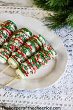 Christmas Marshmallow Pops - The Keeper of the Cheerios