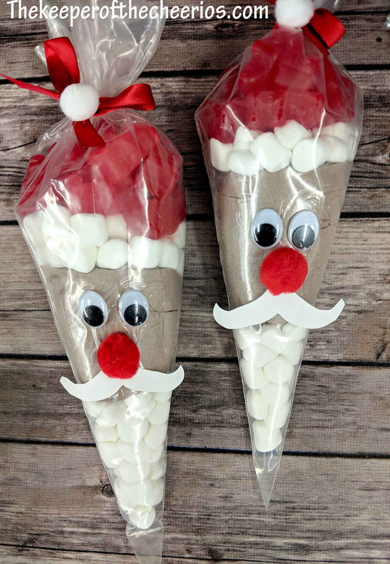 Hot Cocoa Santa Bags - The Keeper of the Cheerios