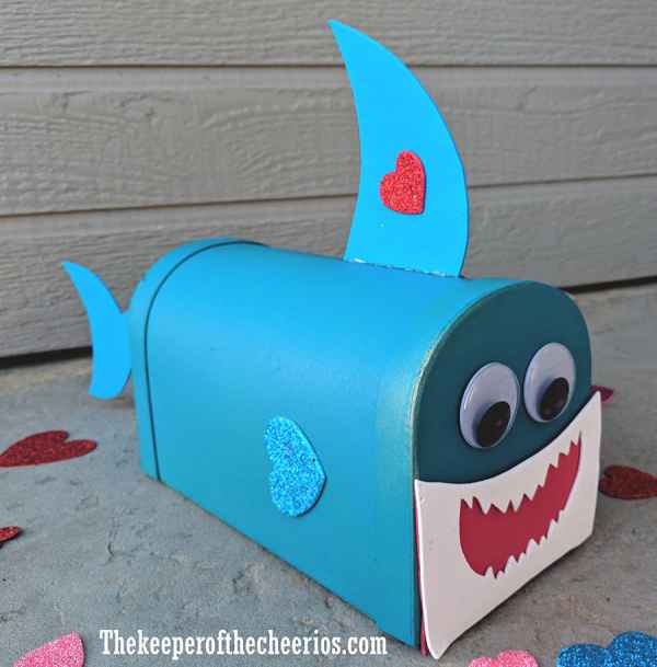 Baby Shark Valentines Day Mailbox - The Keeper of the Cheerios