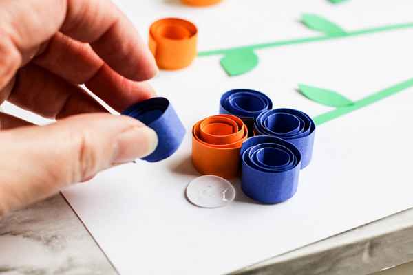 Curled Paper Spring Flowers - The Keeper of the Cheerios