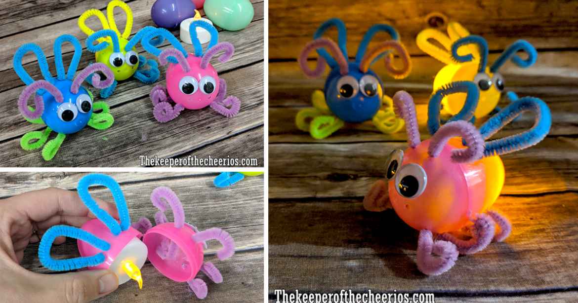 Plastic Easter Egg Glow Bugs - The Keeper of the Cheerios