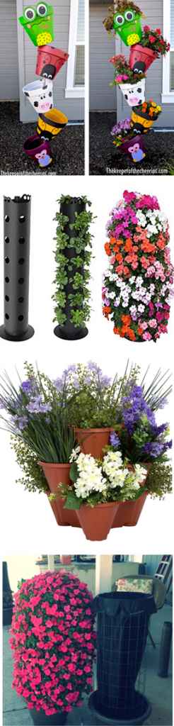 Flower Tower Ideas - The Keeper of the Cheerios