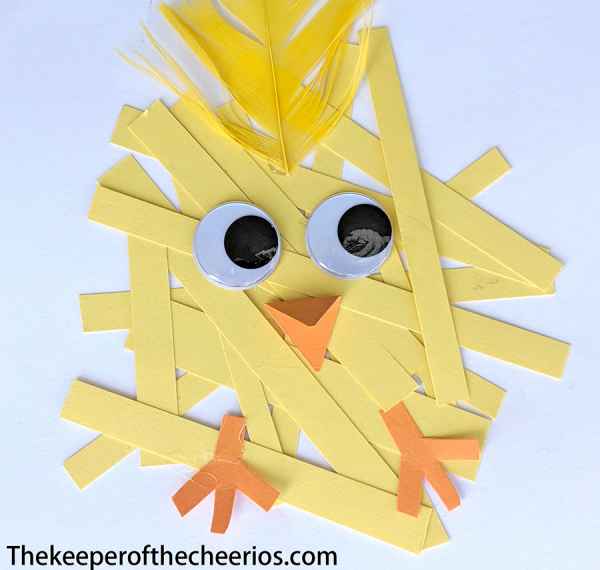 Strip Paper Easter Craft - The Keeper of the Cheerios
