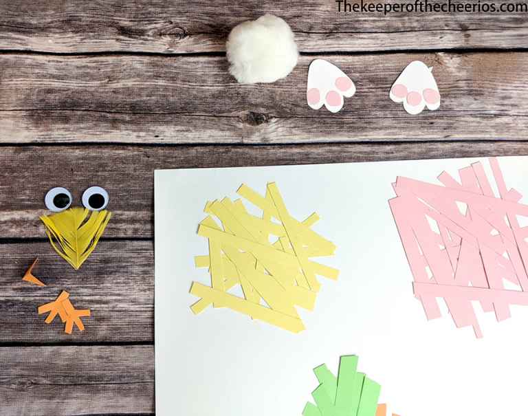 Strip Paper Easter Craft - The Keeper of the Cheerios