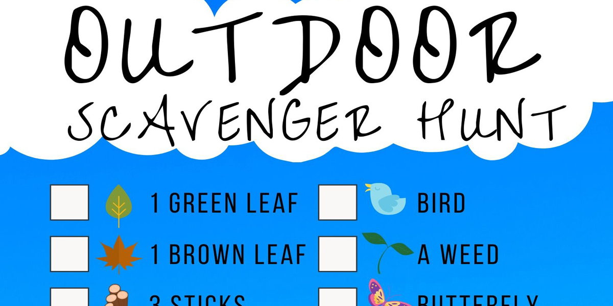Backyard/Outdoor Scavenger Hunt Activity Sheet - The Keeper of the Cheerios