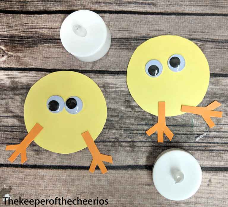 Easter Tea Light Craft - The Keeper of the Cheerios