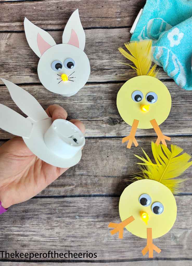 Easter Tea Light Craft - The Keeper of the Cheerios