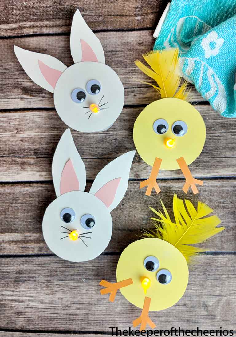 Easter Tea Light Craft - The Keeper of the Cheerios
