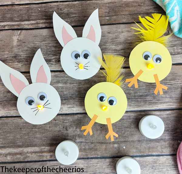 Easter Tea Light Craft - The Keeper of the Cheerios