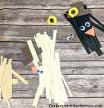Paper Strip Fall Craft - The Keeper of the Cheerios