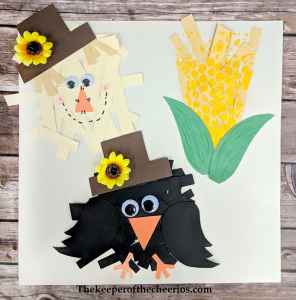 Paper Strip Fall Craft - The Keeper of the Cheerios