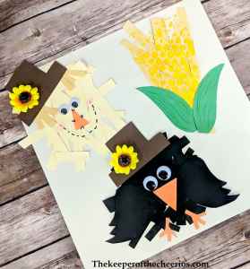 Paper Strip Fall Craft - The Keeper of the Cheerios