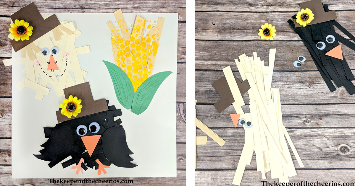 Paper Strip Fall Craft - The Keeper of the Cheerios