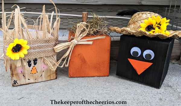 Fall Wood Blocks - The Keeper of the Cheerios