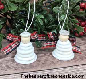 Button Angel Ornament - The Keeper of the Cheerios