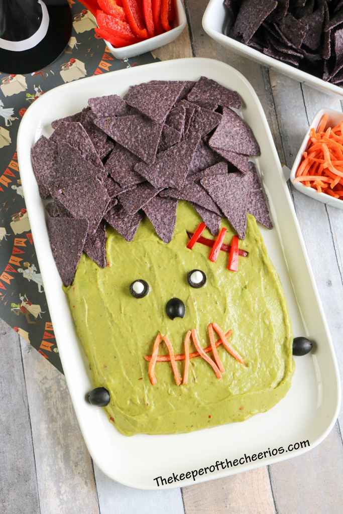 Frankenstein Guacamole Platter - The Keeper of the Cheerios