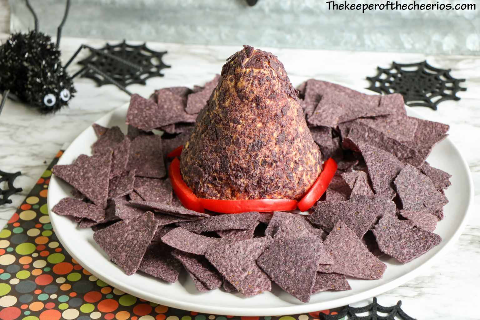 Witch Hat Cheese Ball - The Keeper of the Cheerios