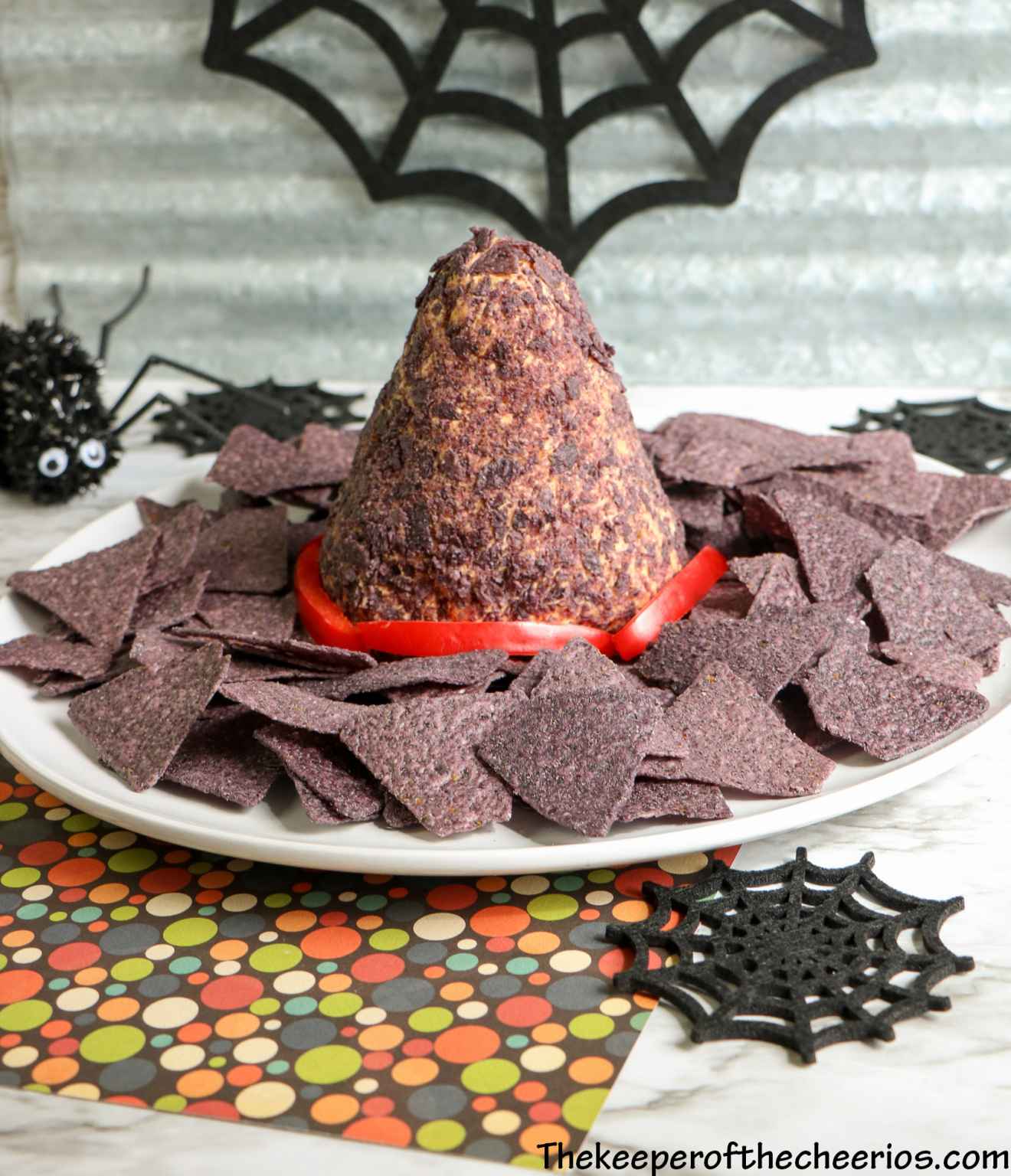 Witch Hat Cheese Ball - The Keeper of the Cheerios