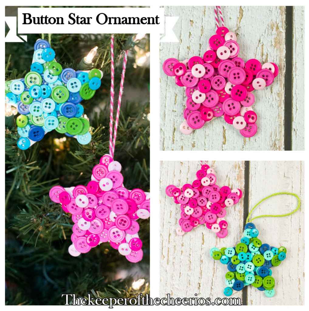 Button Star Ornament - The Keeper of the Cheerios