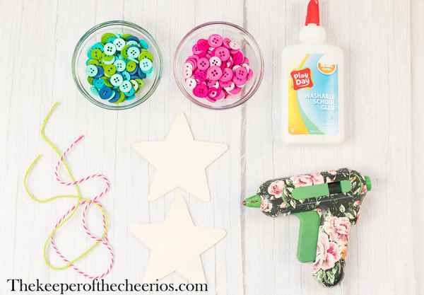 Button Star Ornament - The Keeper of the Cheerios