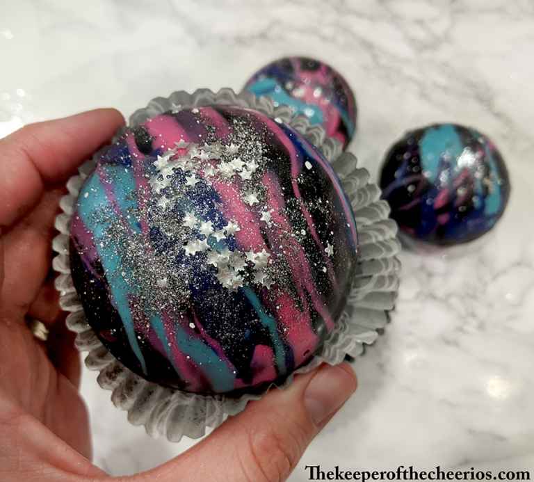 Galaxy Hot Chocolate Bombs - The Keeper of the Cheerios
