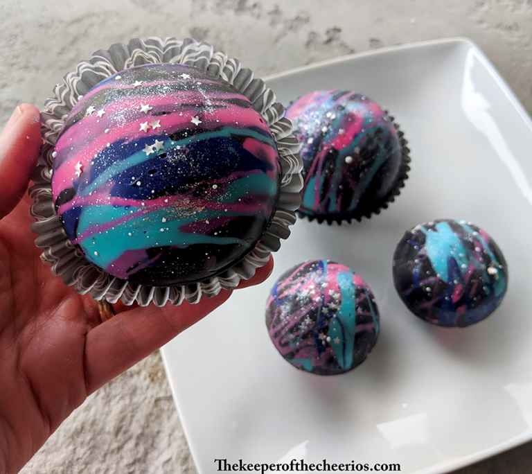 Galaxy Hot Chocolate Bombs - The Keeper of the Cheerios
